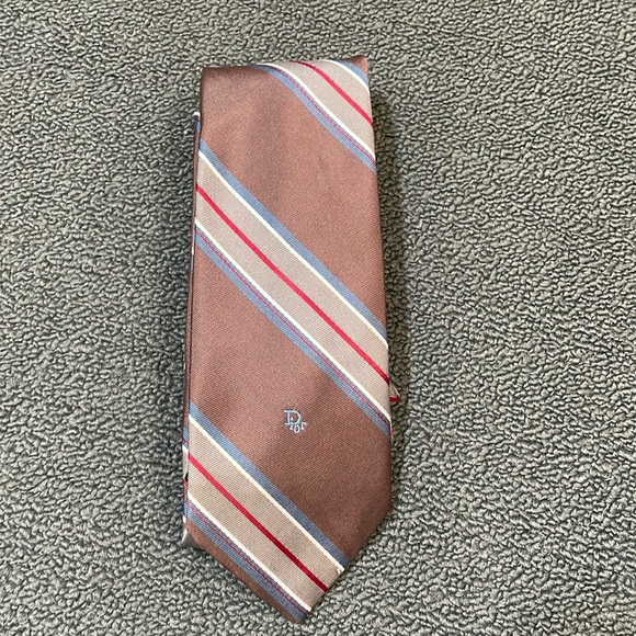 Dior | Accessories | Christian Dior Mens Stripe Tie | Poshmark